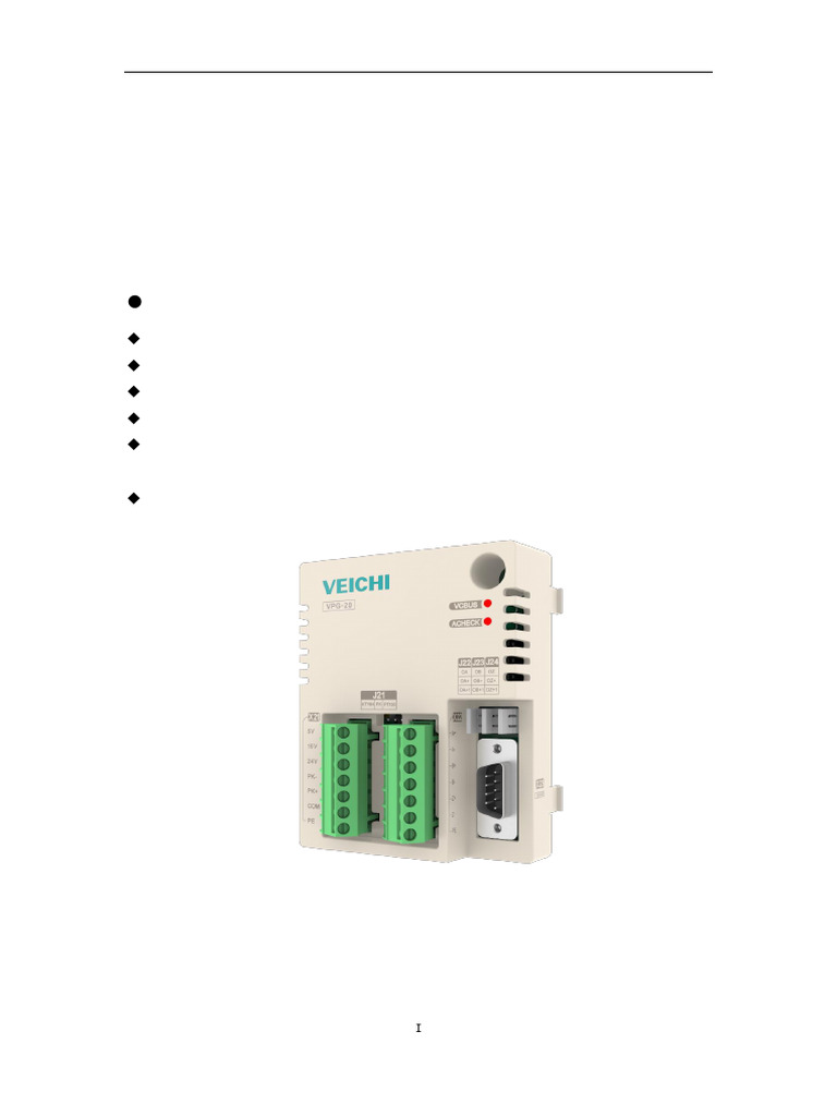 En Vpg 20 Htl Incremental Encoder Signal Detection Module Manual V1 0 Pdf Parameter