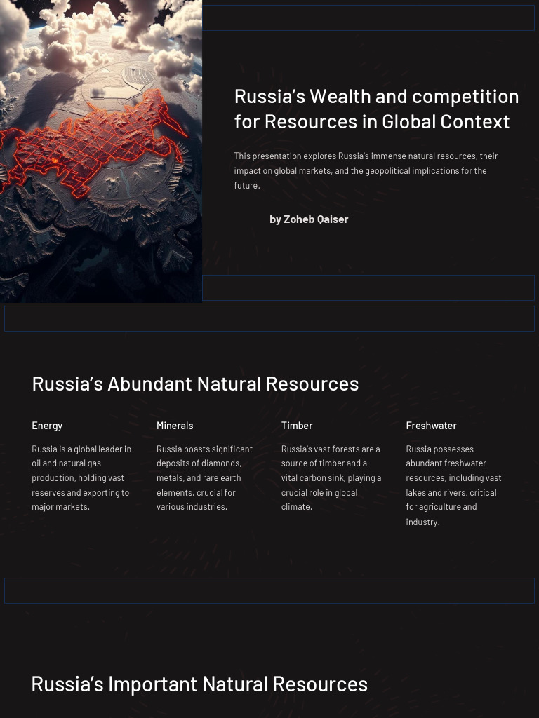 Russia's Nat-Resources | PDF | Arctic | Russia