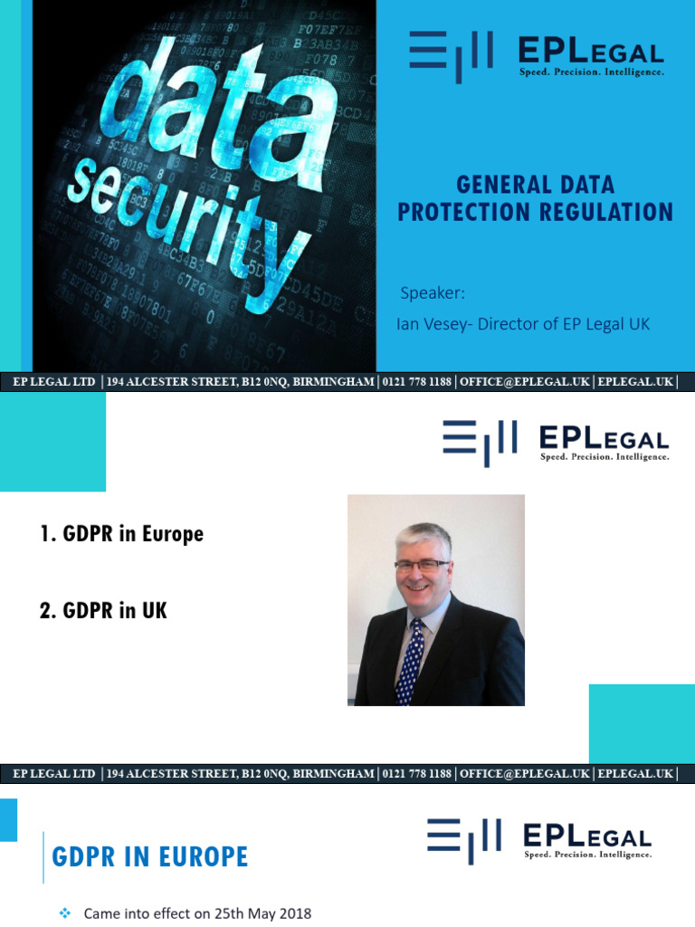 Understanding GDPR in the UK and EU | PDF | Privacy | Government