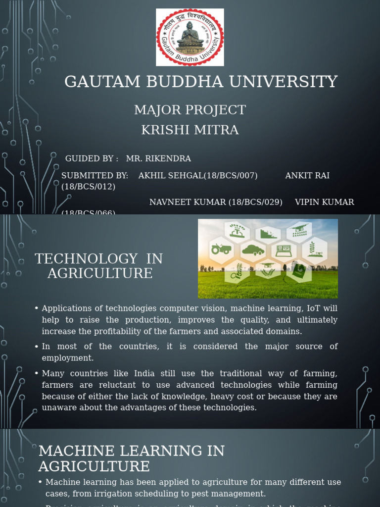 Major Project Presentation | PDF | Html | Agriculture