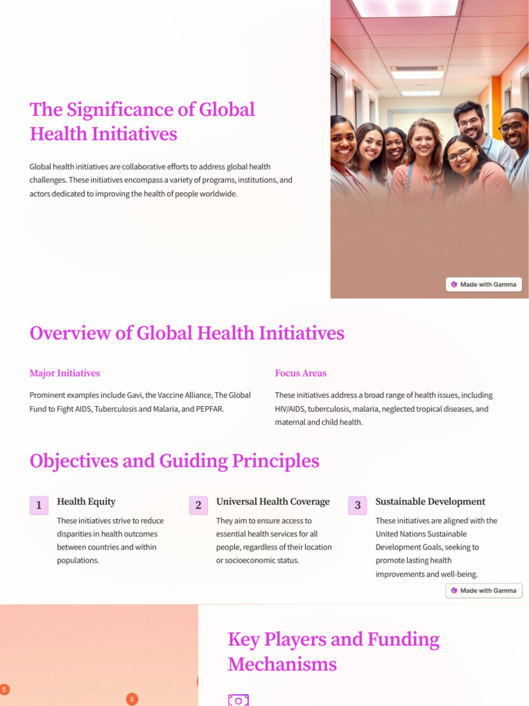 Global Health Initiatives Overview | PDF | Global Health | Health Sciences