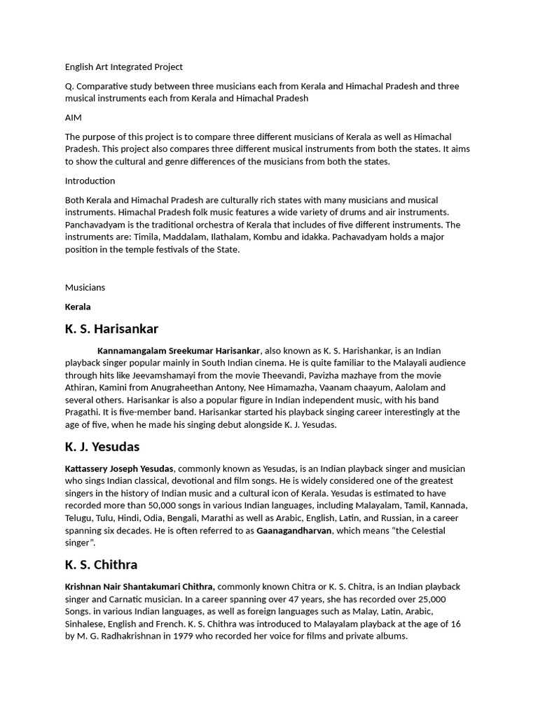 English Art Integrated Project | PDF