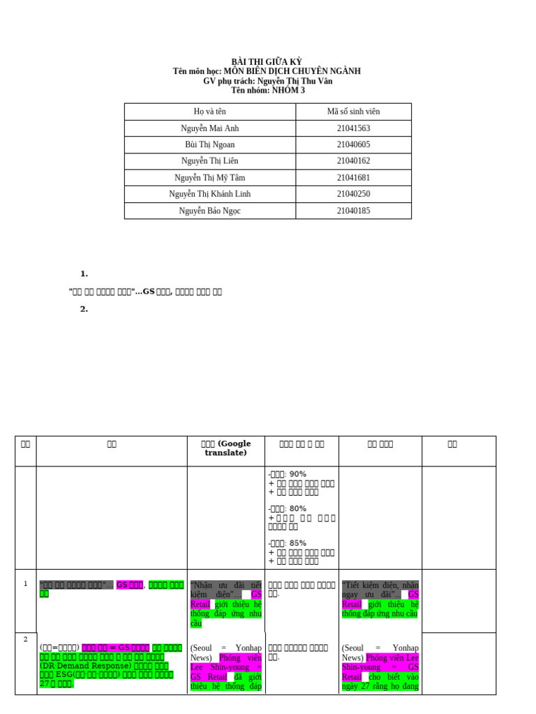 Bài Thi Gi A K | PDF