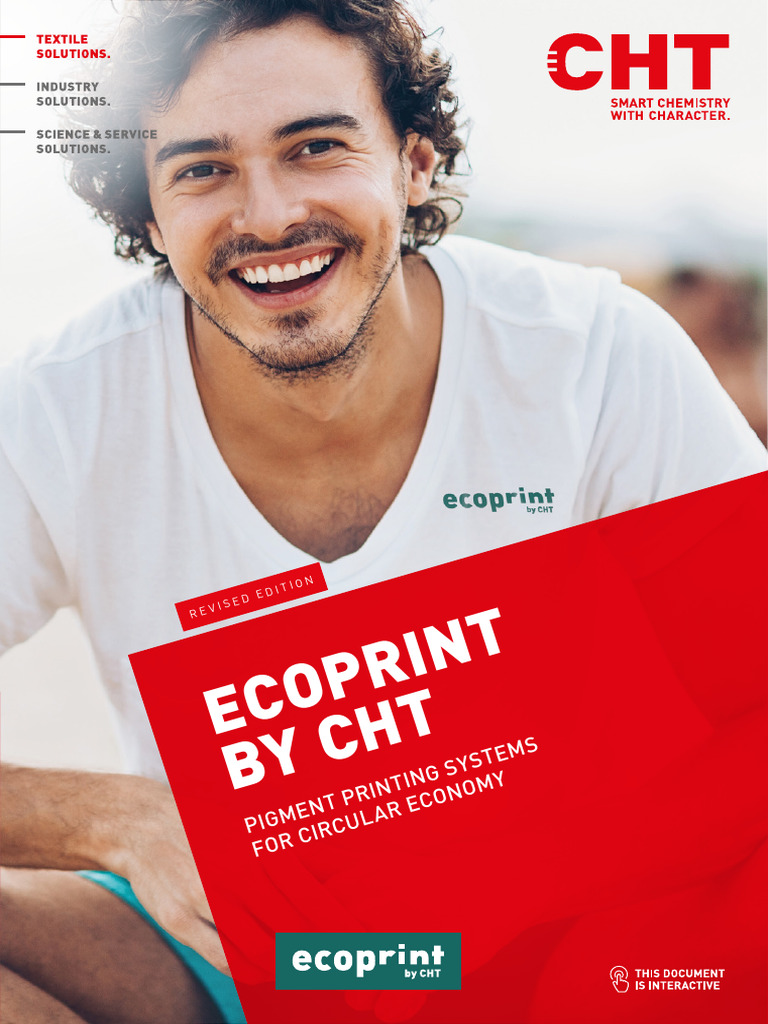 Ecoprint by CHT Pigment Printing Systems For Circular Economy | PDF | Sustainability | Textiles