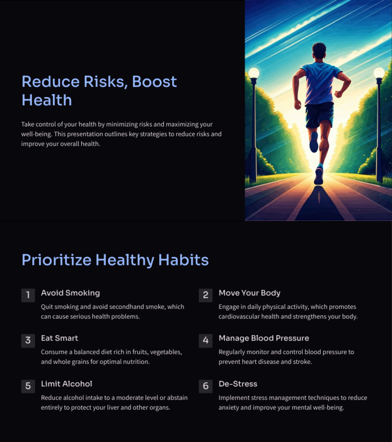 Reduce Risks Boost Health | PDF