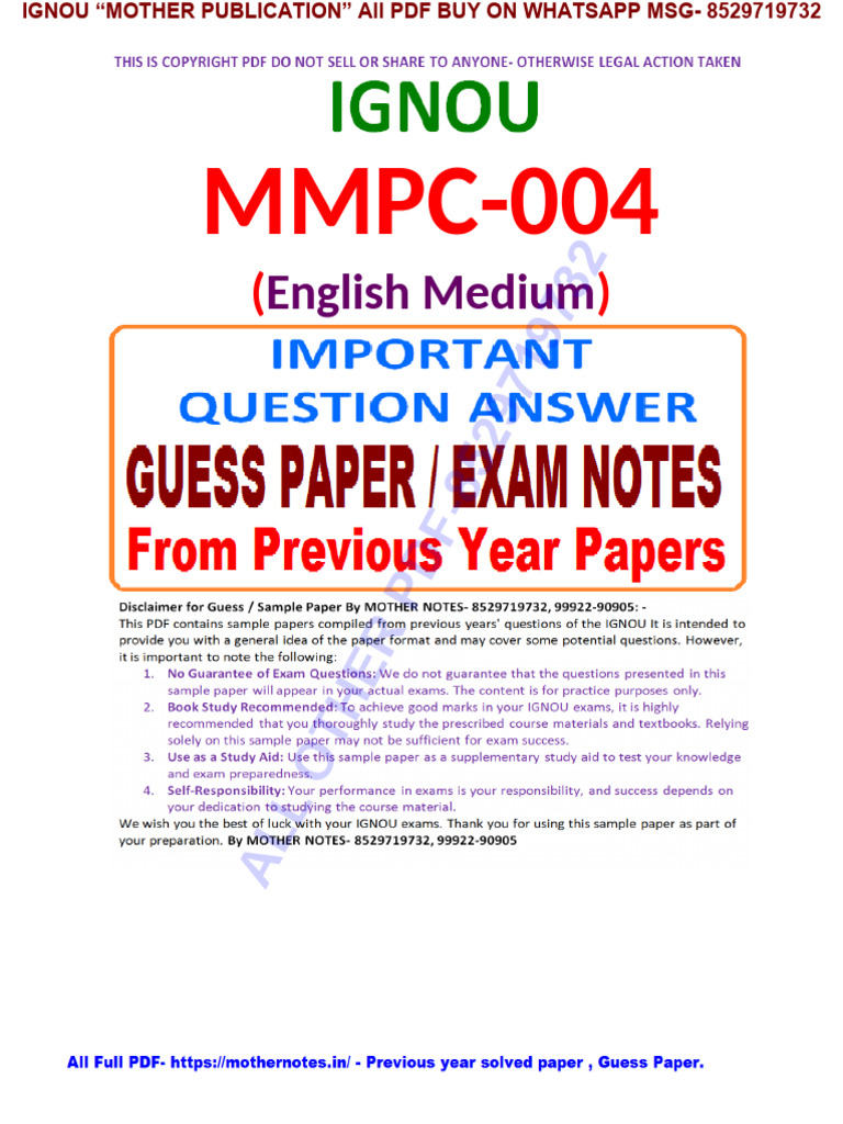 MMPC-4-EM-PYQ-MP-ro5p3r | PDF | Cost Accounting | Cash Flow Statement