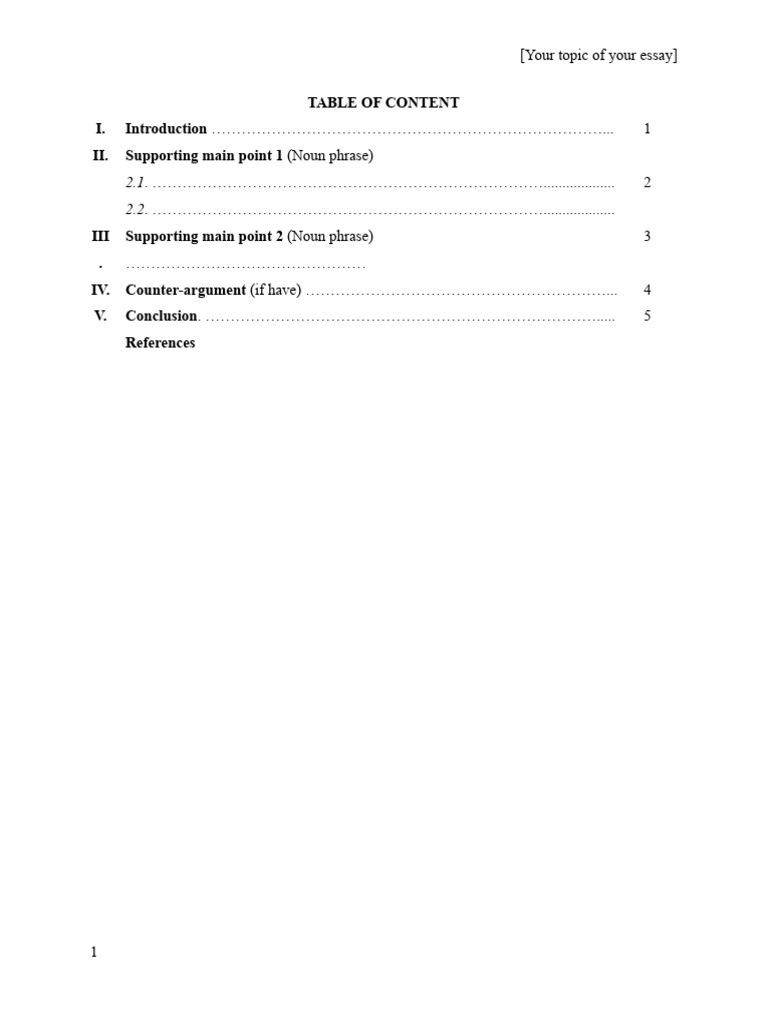 Table of Content | PDF | Essays | Linguistic Typology