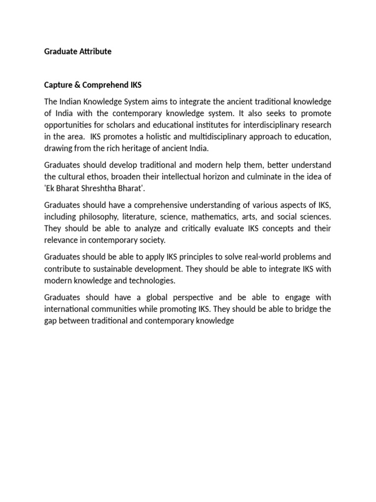 Graduate Attribute | PDF