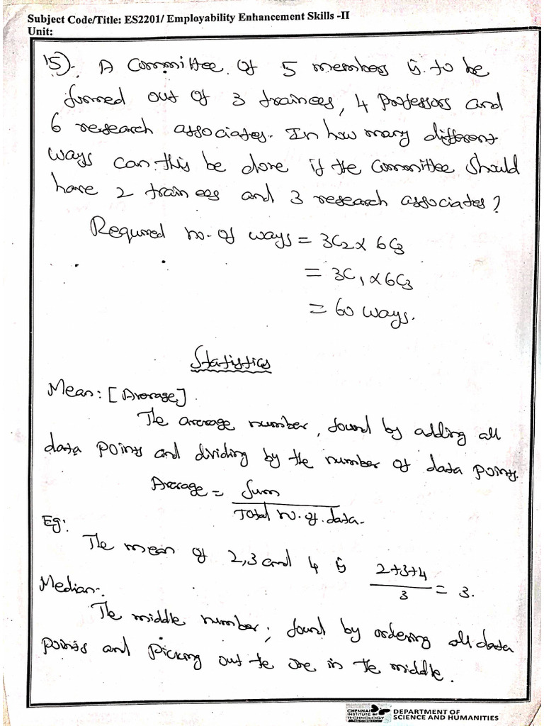Unit 2 Statistics | PDF