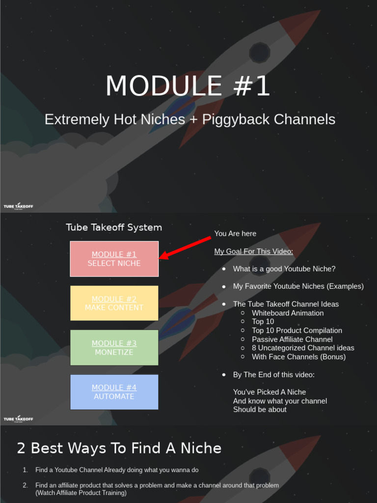 New - Find The Perfect Niche + Examples | PDF | You Tube