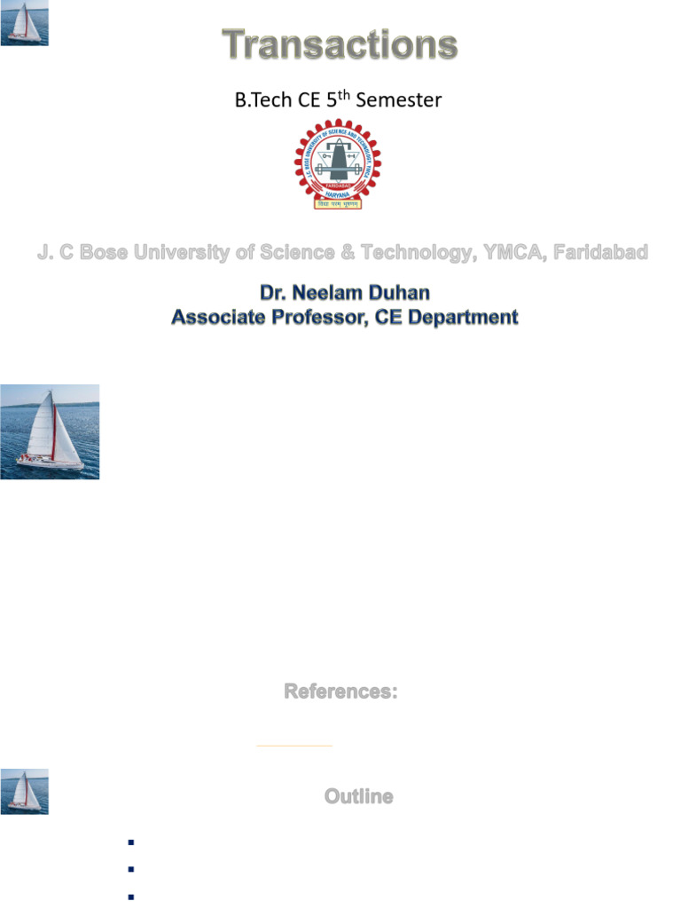 Transactions Ch15 Korth | PDF | Database Transaction | Distributed Computing