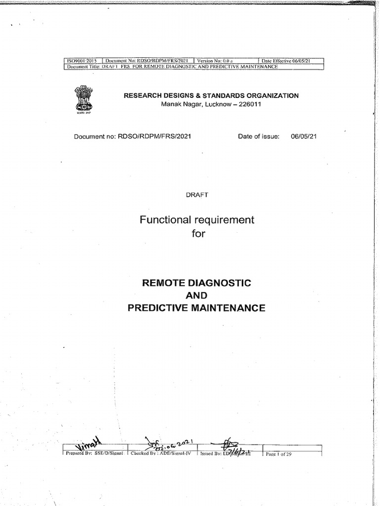 2 - RDPM Final FRS Signed Copy 06 May 21 | PDF