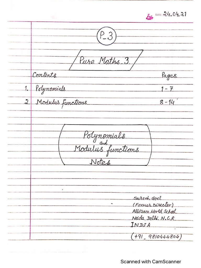 p3-polynomials-and-modulus-notes | PDF