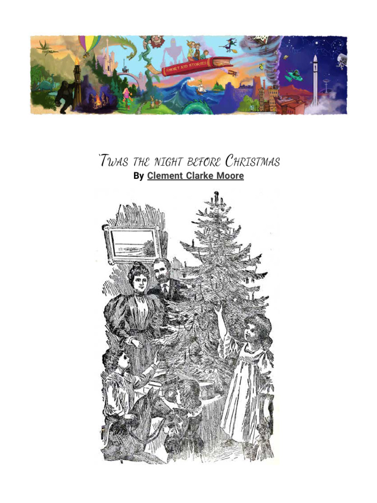 'Twas The Night Before Christmas - Short Kid Stories | PDF | Santa ...