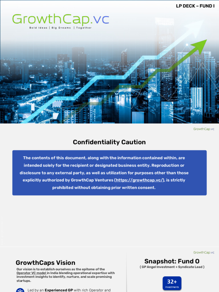 GrowthCap_Master | PDF | Startup Company | Small Business & Entrepreneurs