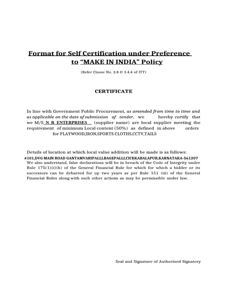 ANNEXURE_M MRP | PDF