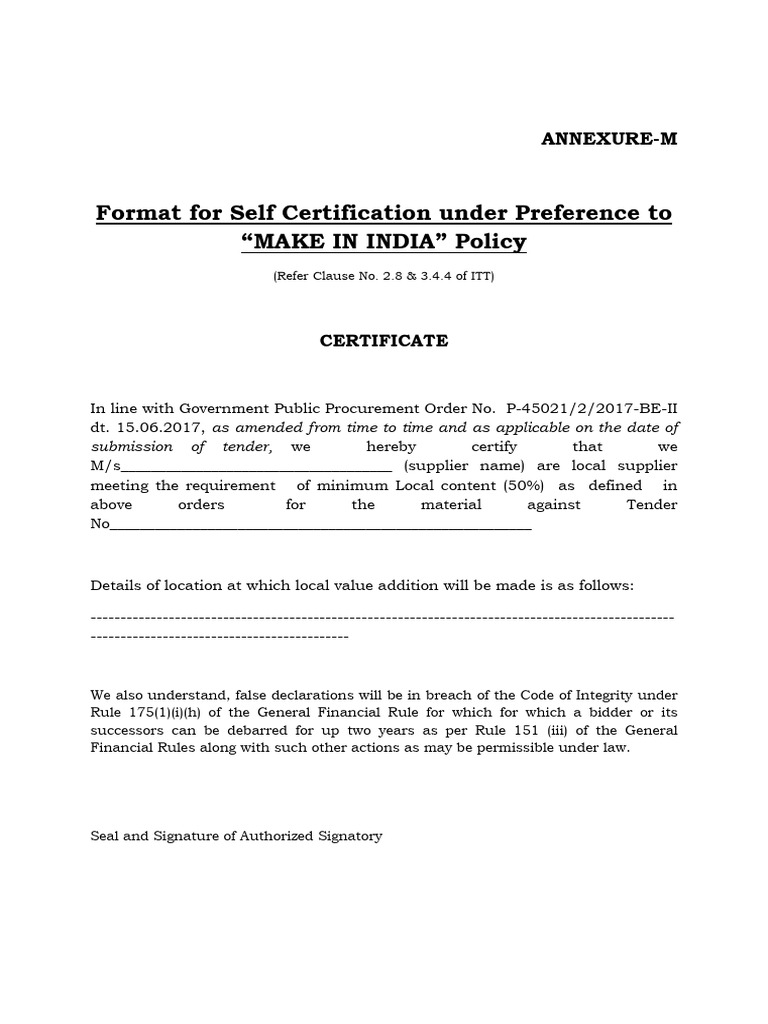 Annexure - M MRP | PDF