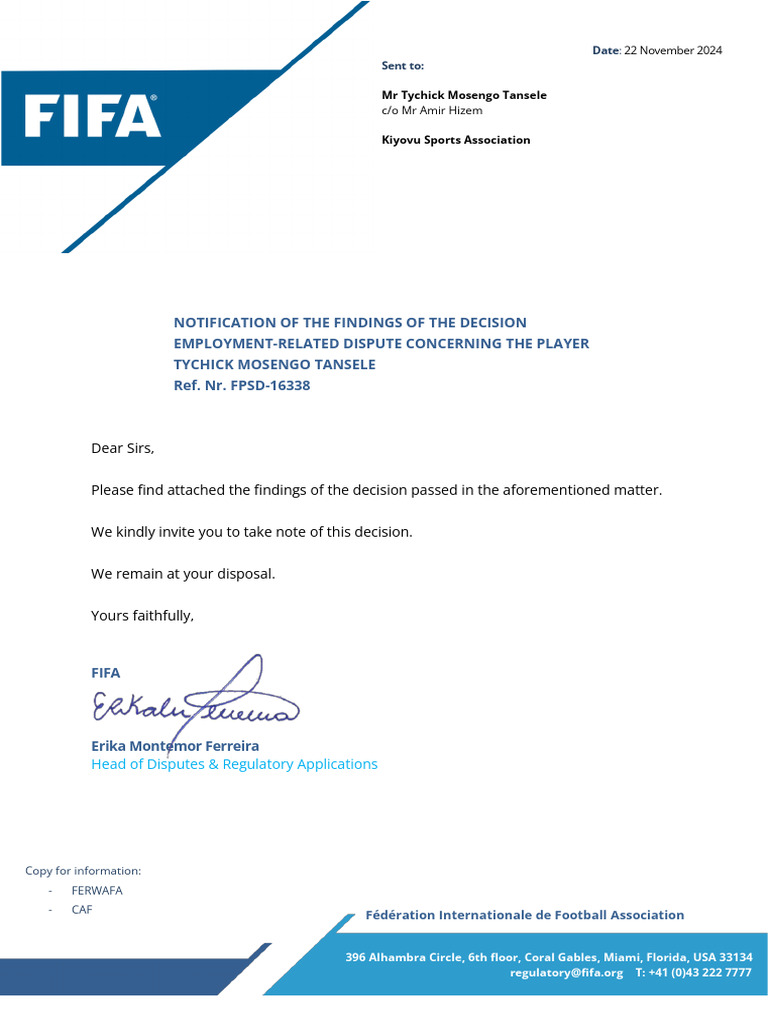 03 - Oc - FPSD-16338 - Fifa - 22.11.2024 - DTR 2 | PDF | Justice ...