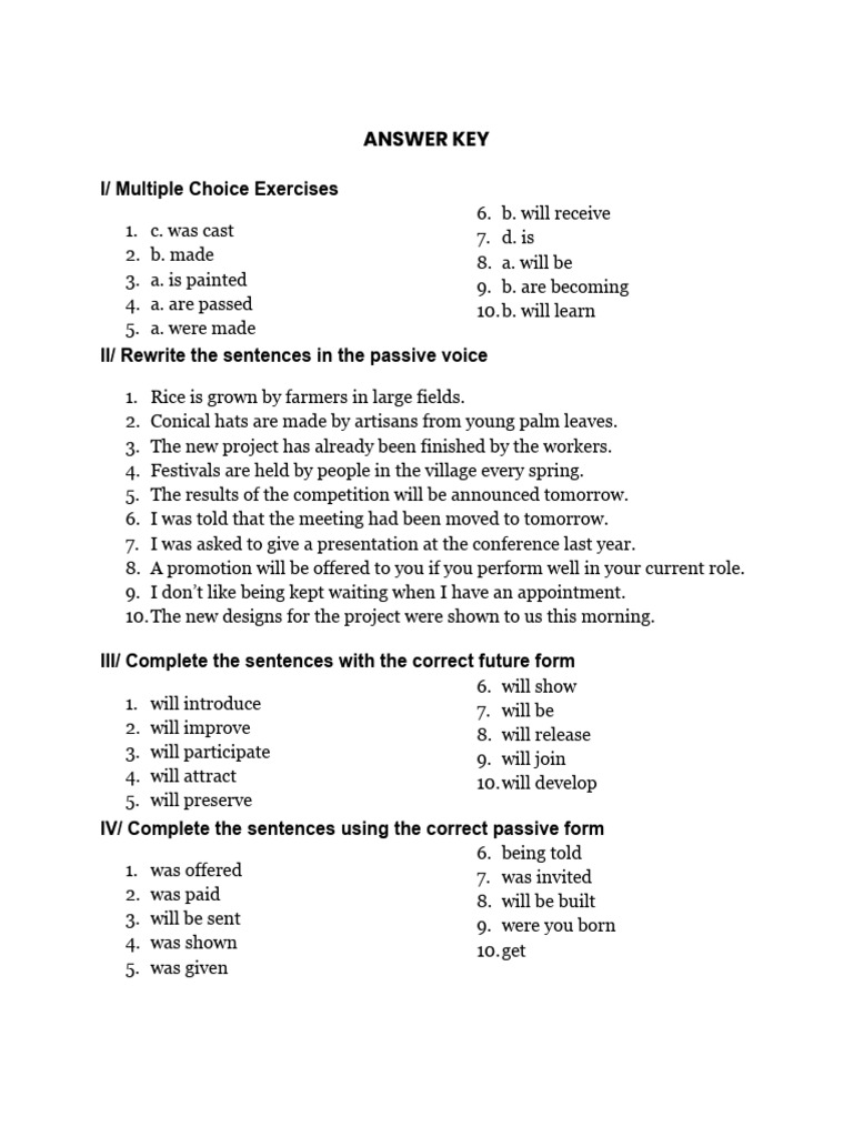 Answer Key Homework Grammar d29 | PDF