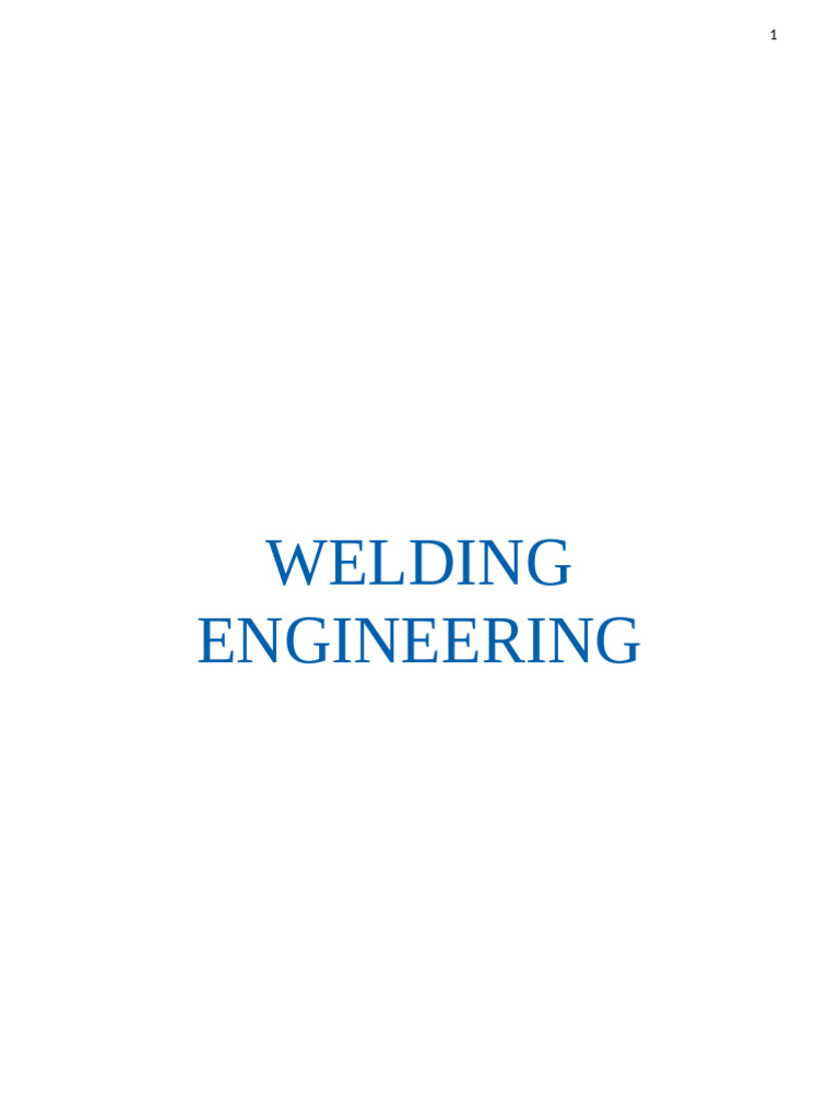 Welding Engineering | PDF | Welding | Construction