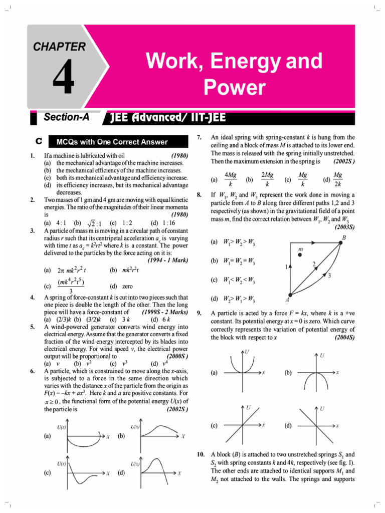 4 Work, Energy, Power | PDF