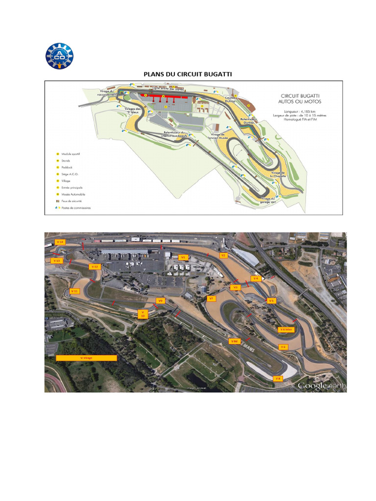 Plans Du Circuit Bugatti | PDF