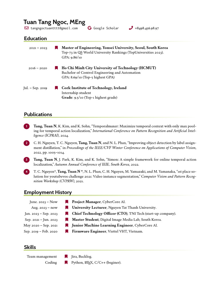 Tuan CV | PDF | Artificial Intelligence | Intelligence (AI) & Semantics