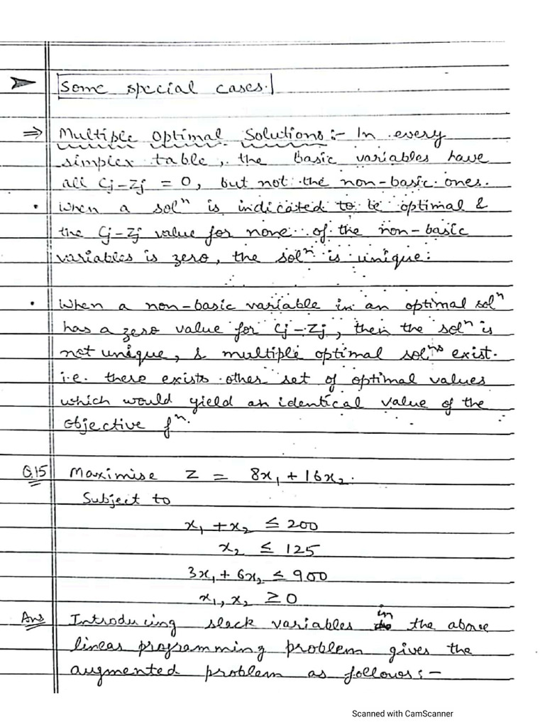 Special Cases & LPP Interpretation Questions | PDF