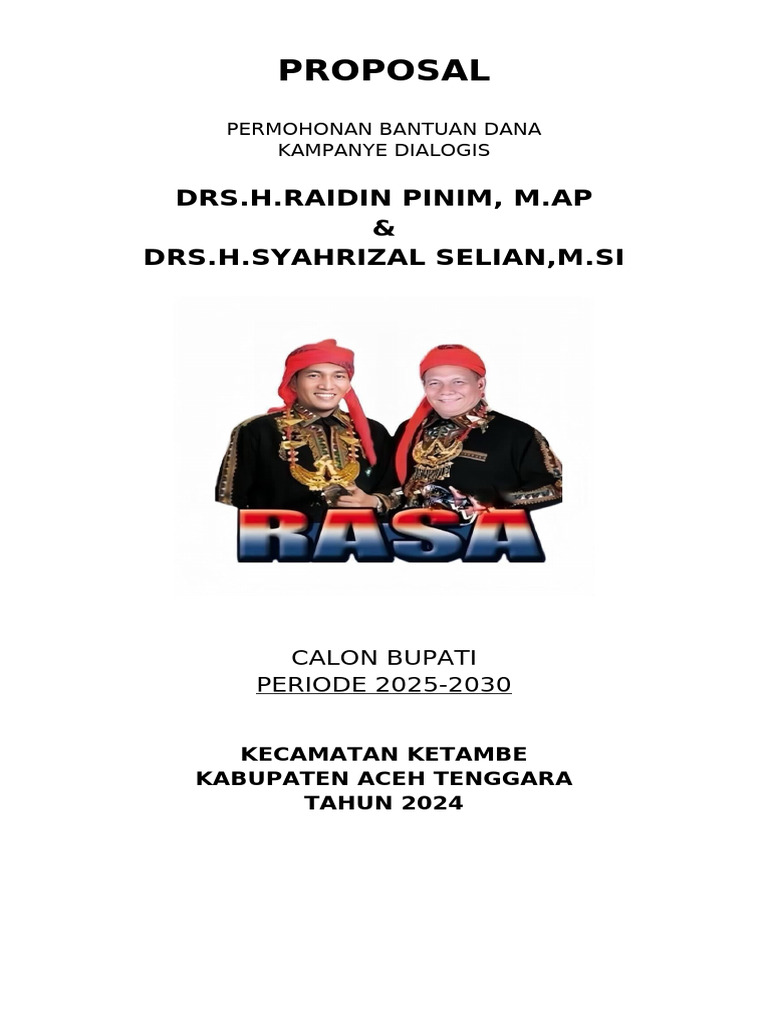 Proposal Kampanye Bupati | PDF