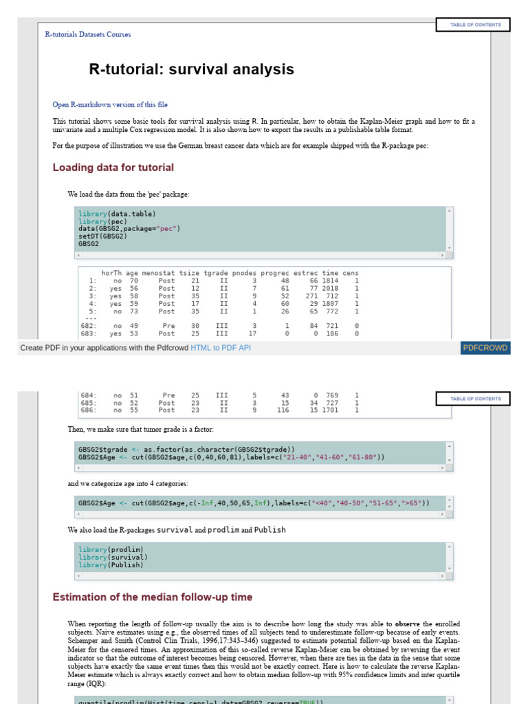 Survival Analysis With R | PDF | Statistical Inference | Statistical Theory