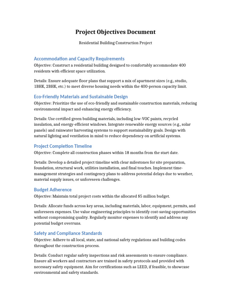 Project Objectives Document Supriya Mohana | PDF | Economy And The ...