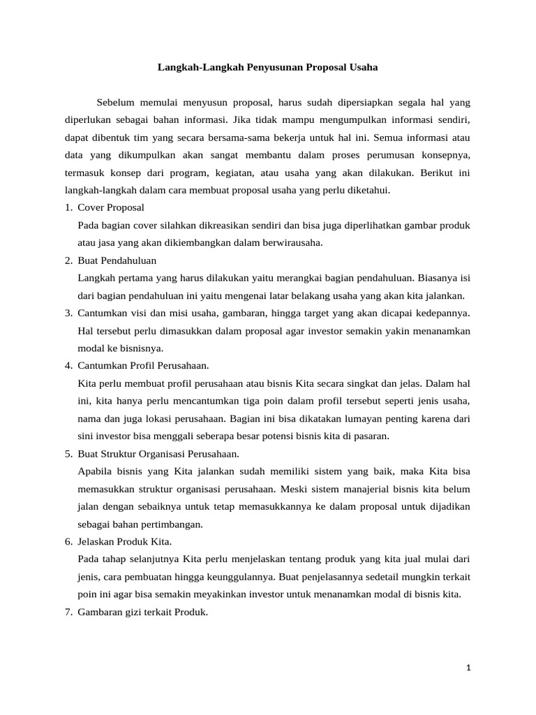 Rangkaian Proposal KWU | PDF