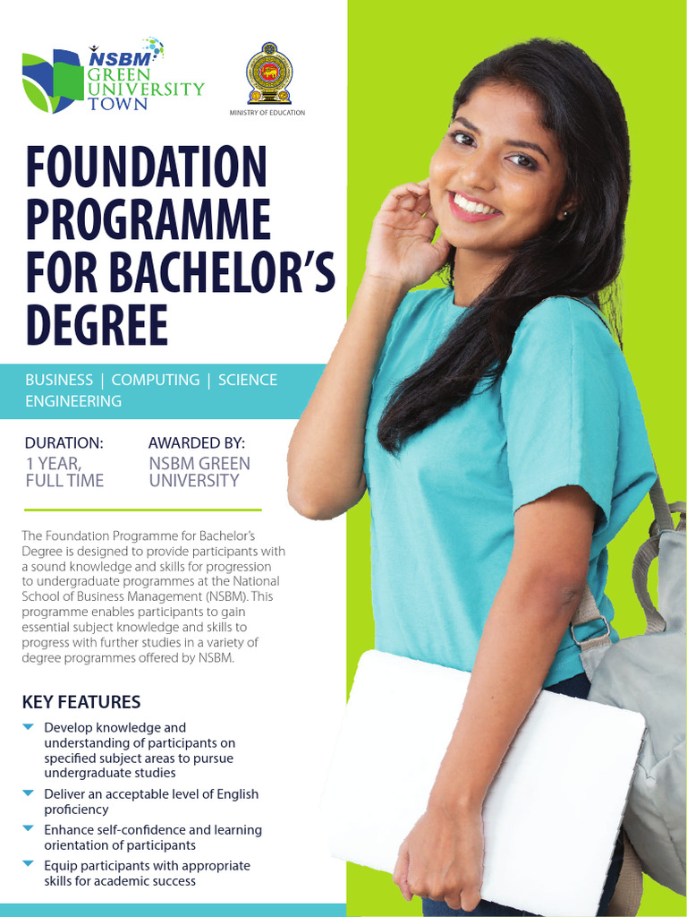 Foundation Pathway to NSBM Degrees | PDF | Academic Degree | Science