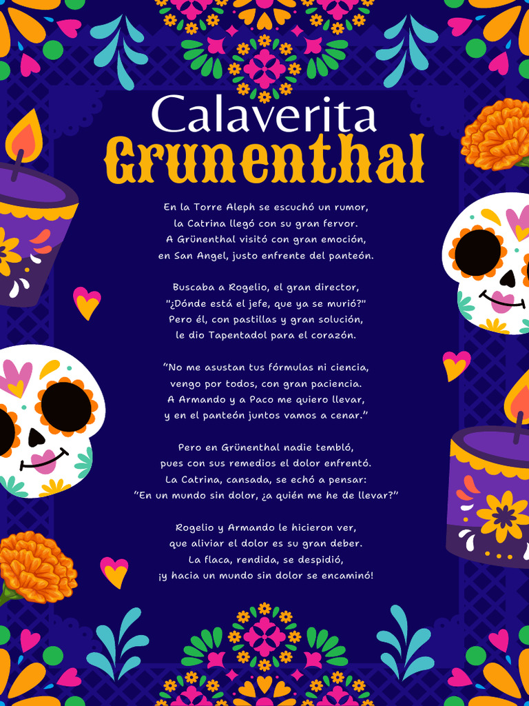 Calaverita literaria Grunenthal | PDF