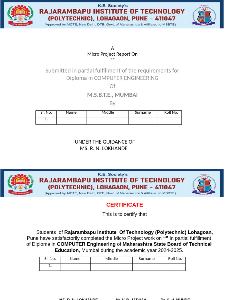 Eic Project Format | PDF
