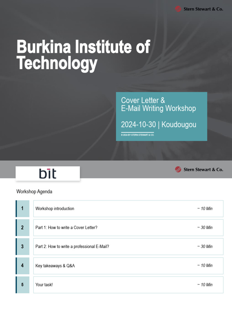 2024 BIT - Cover Letter & E-Mail Writing - 01.00 | PDF | Proofreading