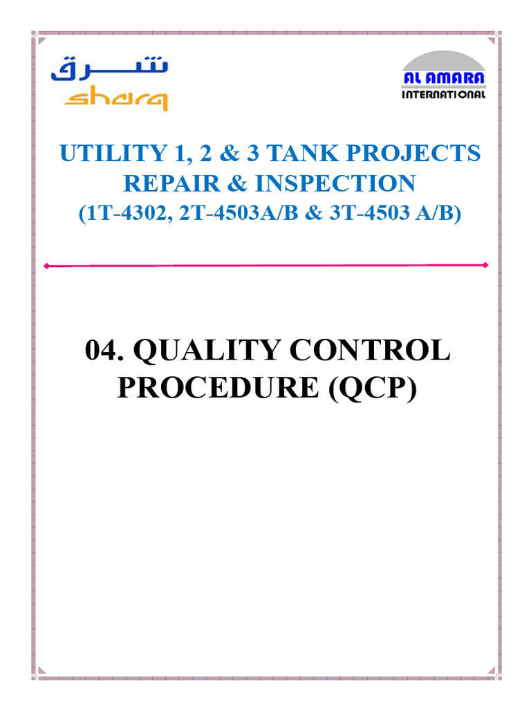 6. QUALITY CONTROL PROCEDURES (QCP'S) | PDF | Welding | Construction