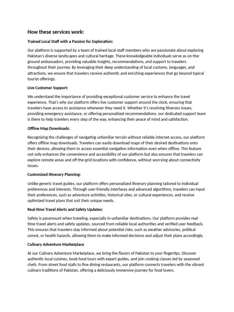 Business Proposal Pakistan Explorer | PDF | Culinary Arts | Restaurants