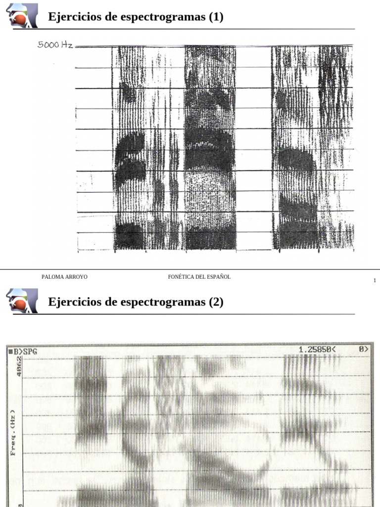 Ejercicios de espectrogramas | PDF