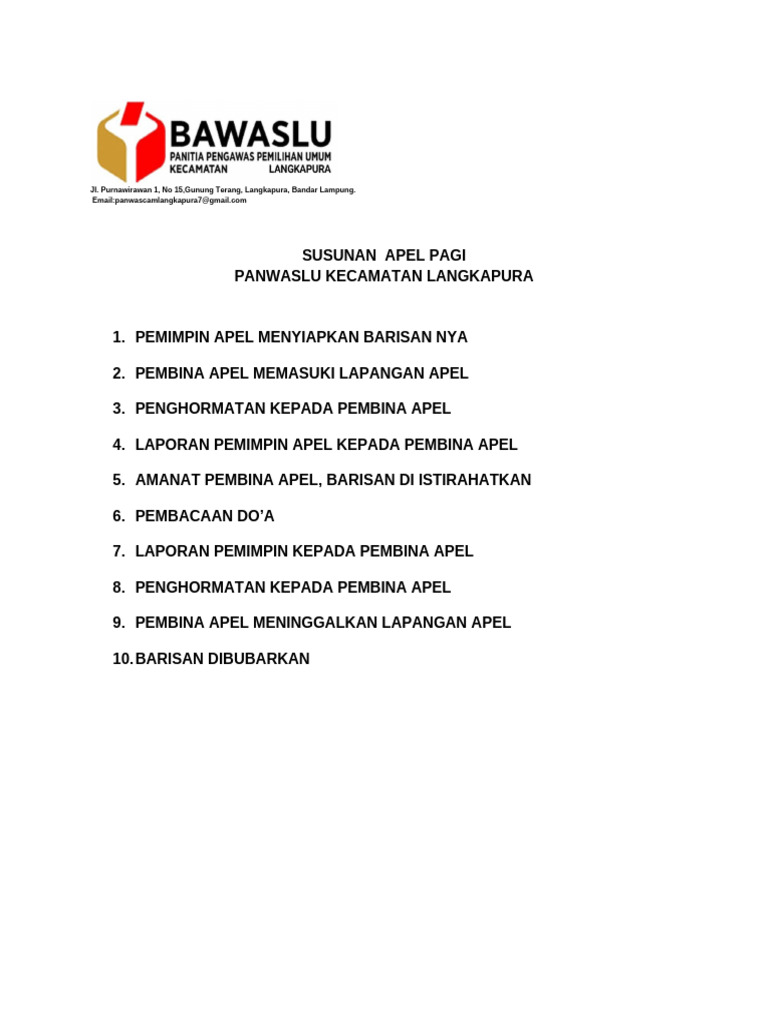 Susunan Teks Apel | PDF