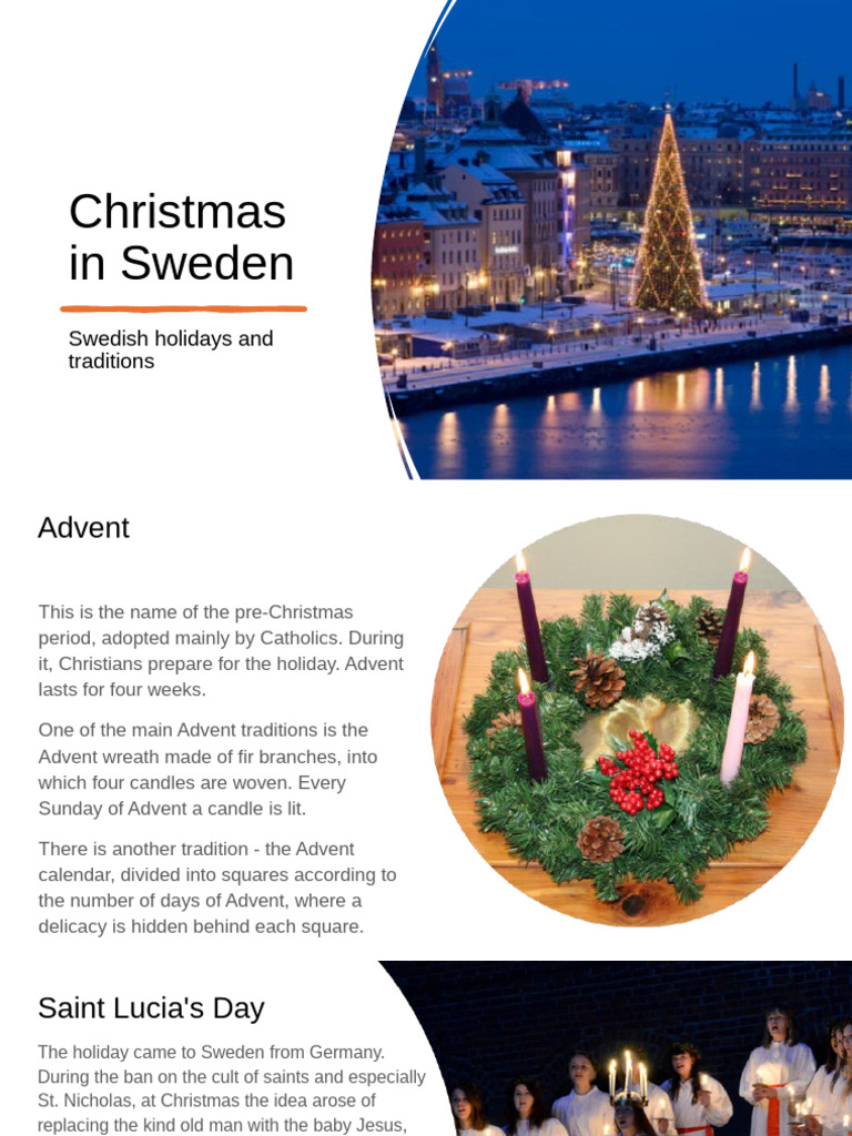 Christmas in Sweden | PDF | Advent | Cooking