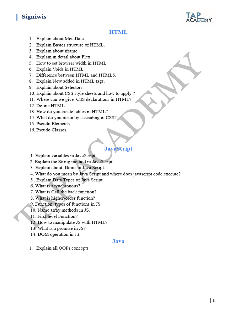 Signiwis.docx (1) | PDF | Html Element | Html