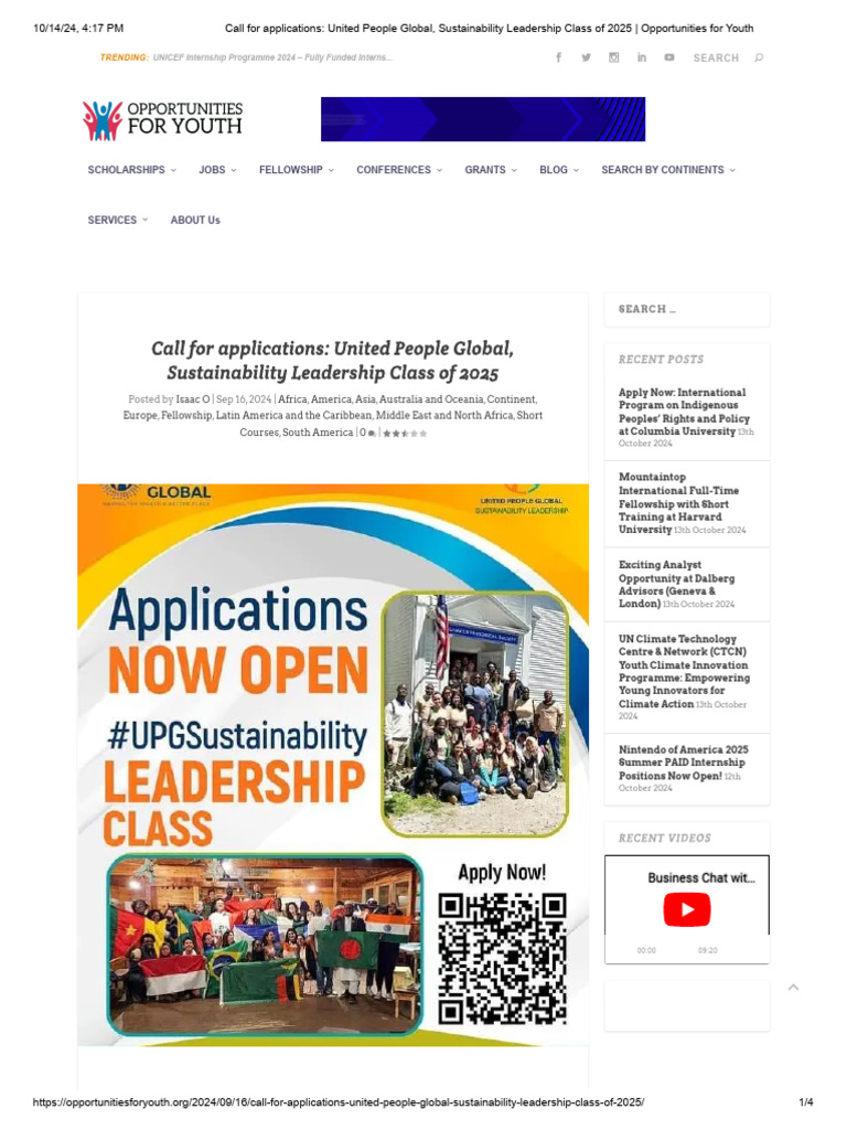 United People Global Leadership 2025 | PDF | Sustainability | Economies