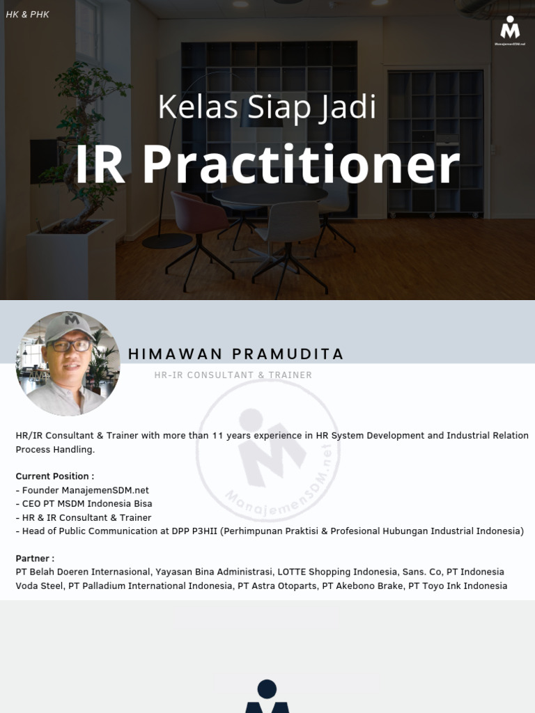Materi Kelas IR - Hub Kerja & PHK | PDF