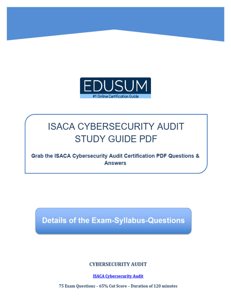 ISACA Cybersecurity Audit Study Guide | PDF | Computer Security | Security