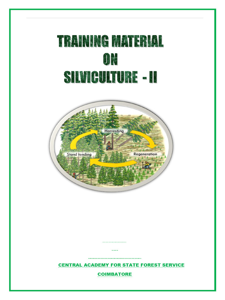 Silviculture - II | PDF | Forests | Seed