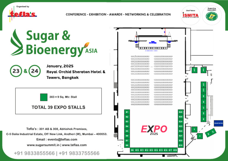Sugar & Bioenergy Asia 2025 - Exhibition Layout | PDF