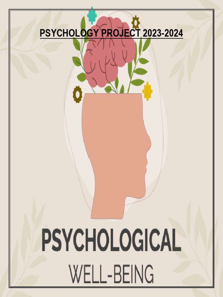 Psychological Well-Being Project 2023-24 | PDF | Well Being | Psychology