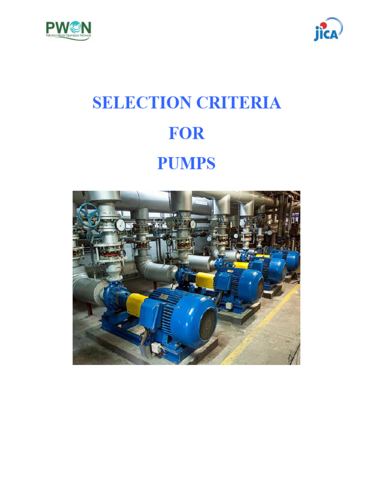10.-Selection-criteria-of-pumps-1 | PDF | Pump | Liquids