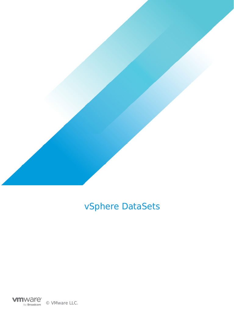 Vsphere Datasets - VMware Official | PDF | Virtual Machine | Operating System